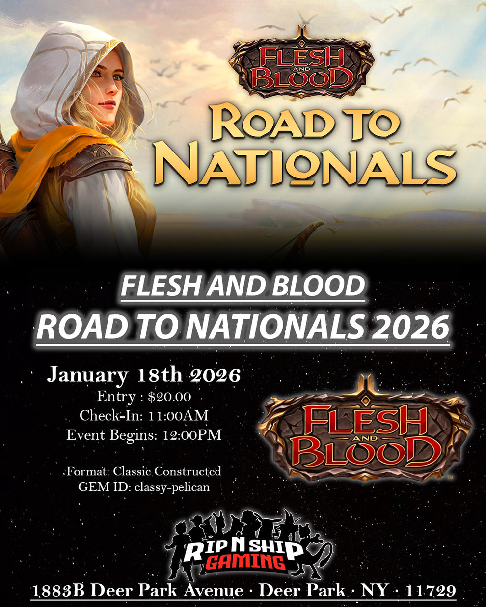 January 18th 2026 - Flesh & Blood TCG: Road to Nationals 2026 – Rip n ...